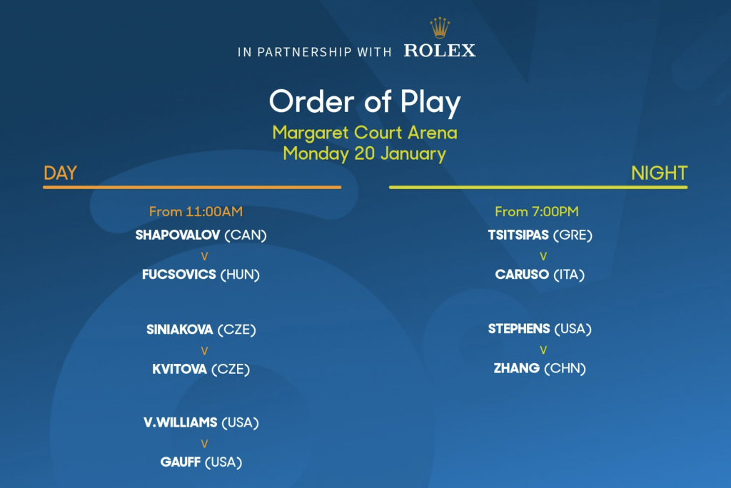 TV Guide: Australia Open 2020 on Nine and 9Now