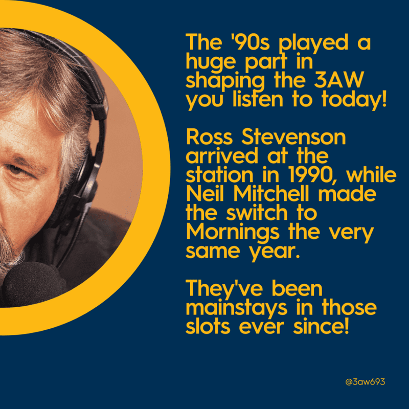 3AW breakfast presenter Ross Stevenson on 3AW turning 90