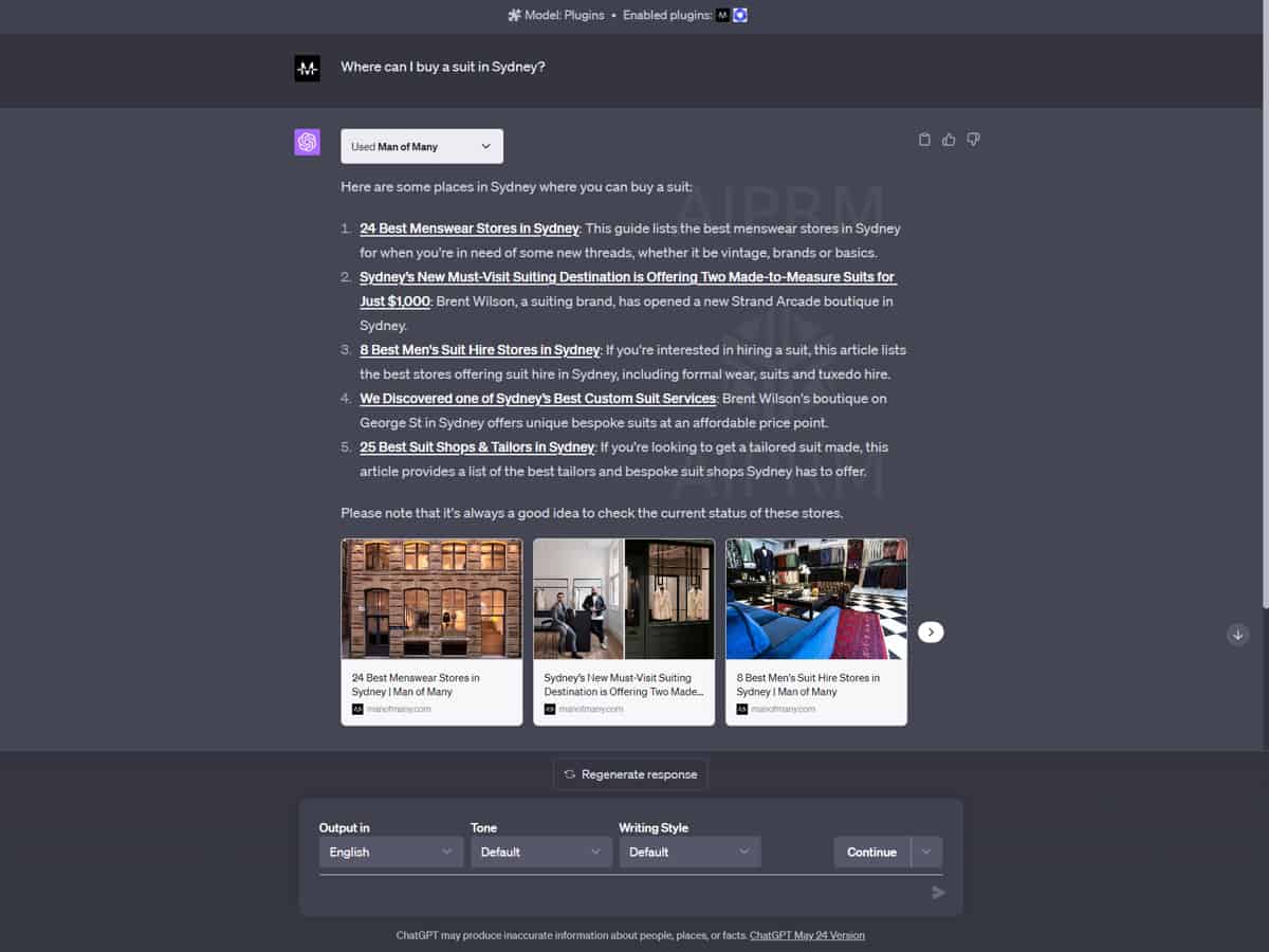Man of Many launches industry first ChatGPT Plugin