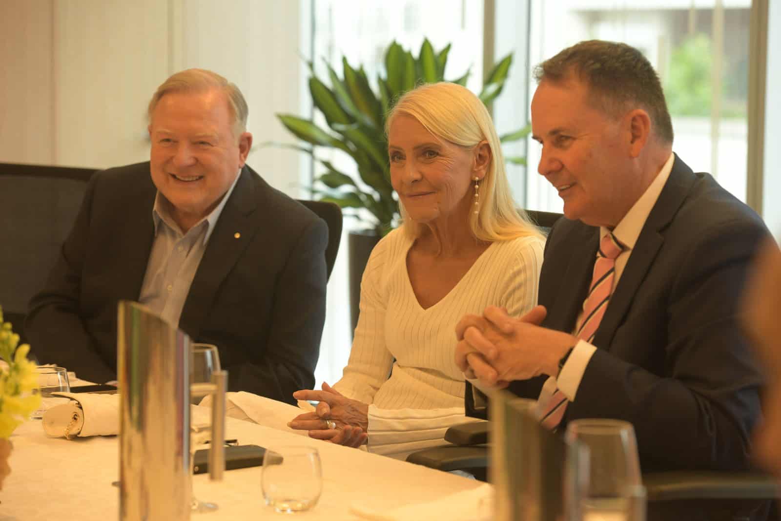 Boardroom lunch celebrates Peter Hitchener’s 50 years at Nine