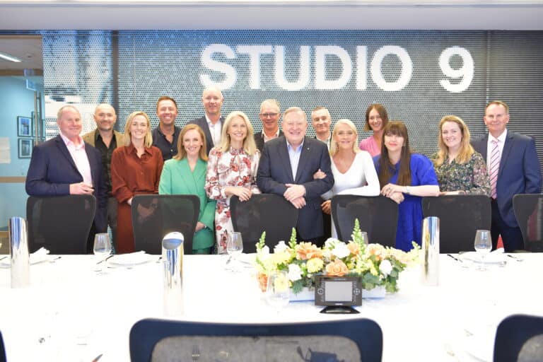 Boardroom lunch celebrates Peter Hitchener’s 50 years at Nine