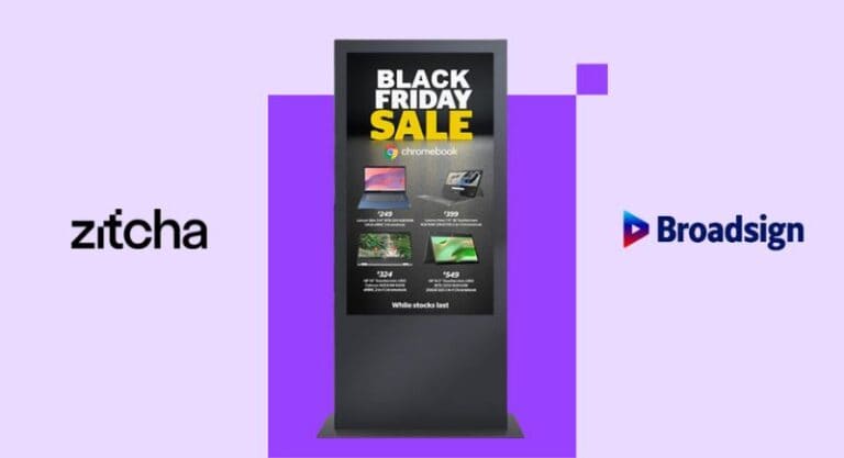 Zitcha, Broadsign team up to empower retailers
