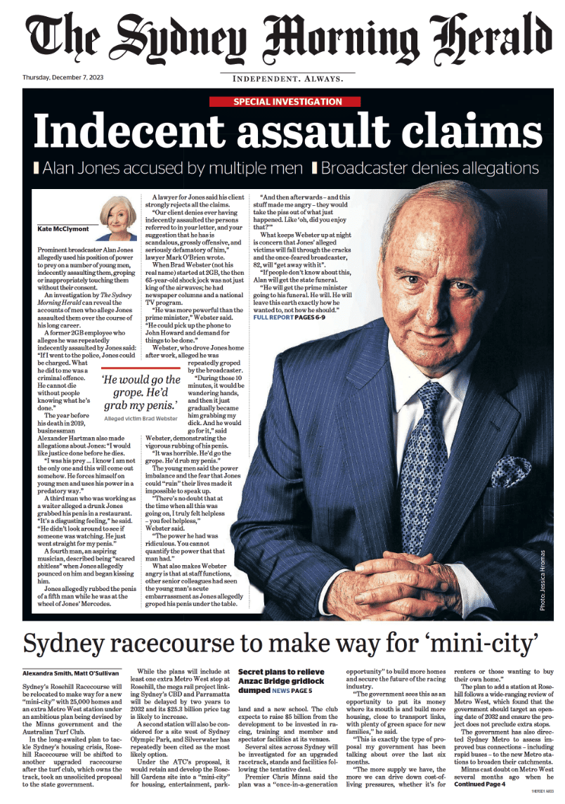 The Sydney Morning Herald's Bevan Shields and Kate McClymont