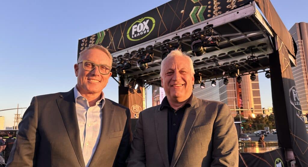Patrick Delany and Peter V’landys on NRL in Las Vegas
