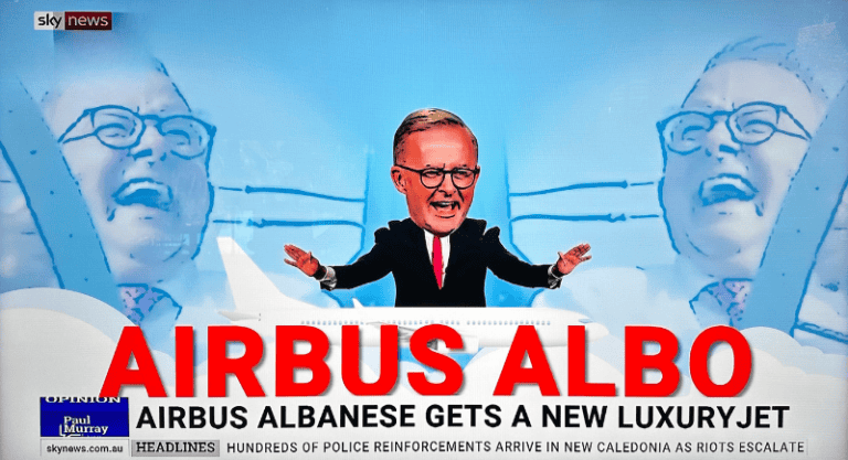 Why is Paul Murray so pissed off? Sky News host on ‘Airbus Albo’