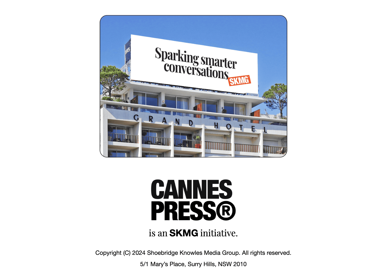 CANNESPRESS Day 3: Ready, Maharaj, Rowntree and GK Barry