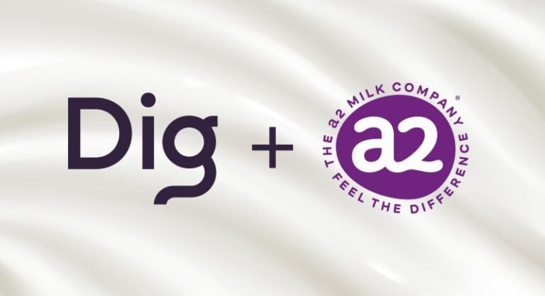 Dig secures a2 Milk social and content account