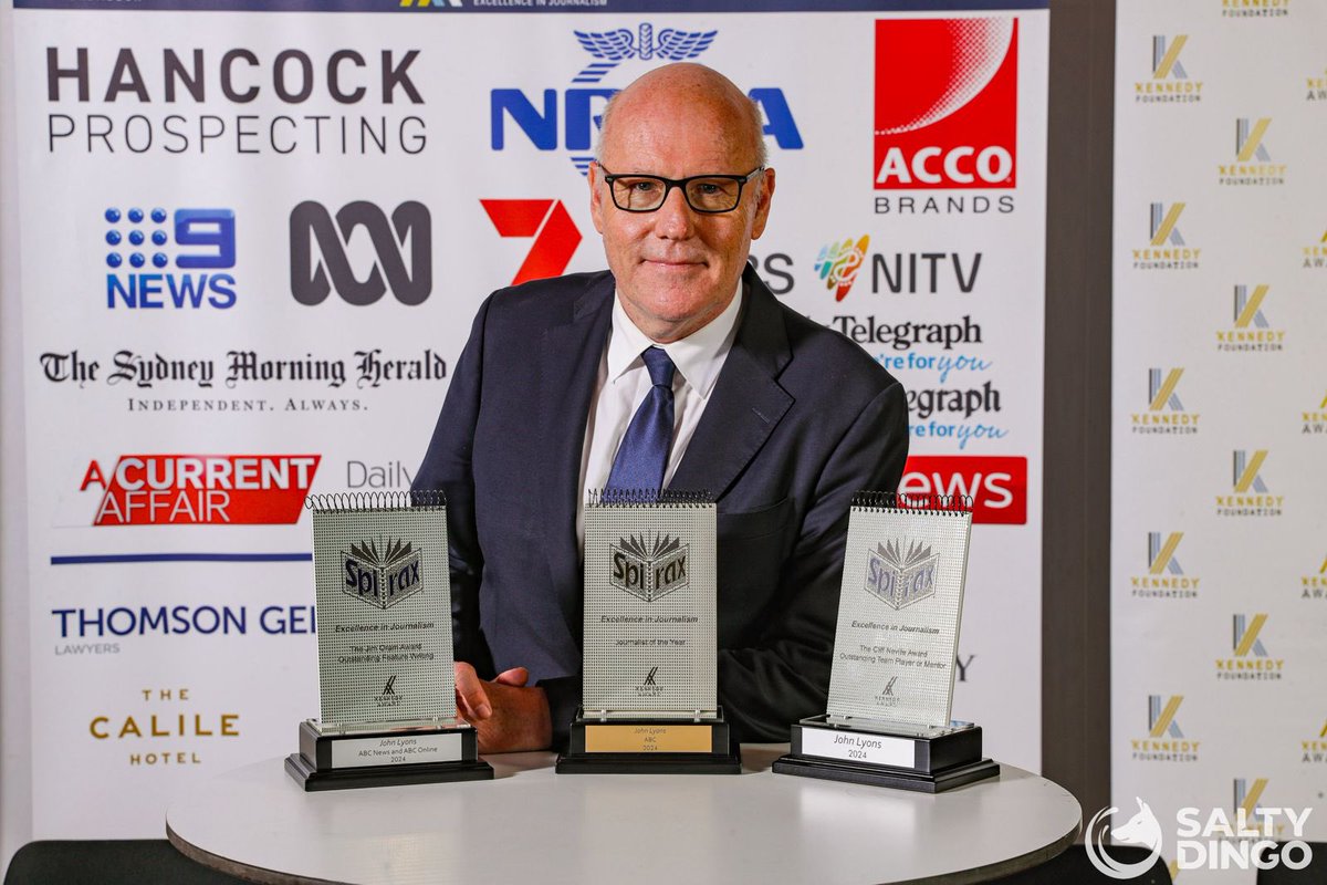 Kennedy Awards 2024: ABC's John Lyons, Nine's Tracy Grimshaw