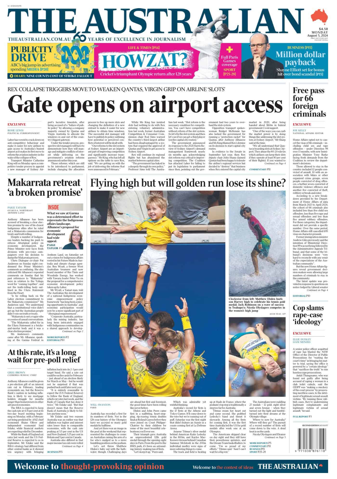 As birthday celebrations finish, The Australian lifts print prices