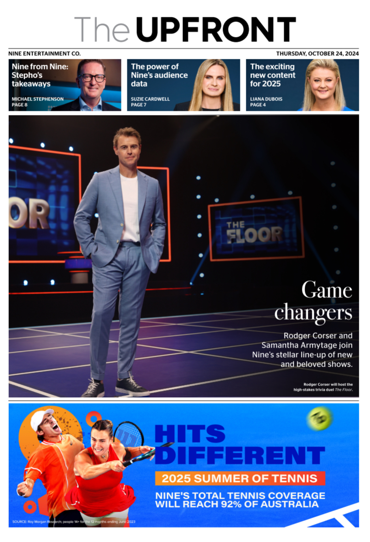 Nine Upfront 2025: The sell takes over from the content