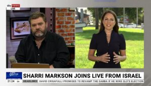 Sharri Markson live from Israel Monday to Thursday on Sky News