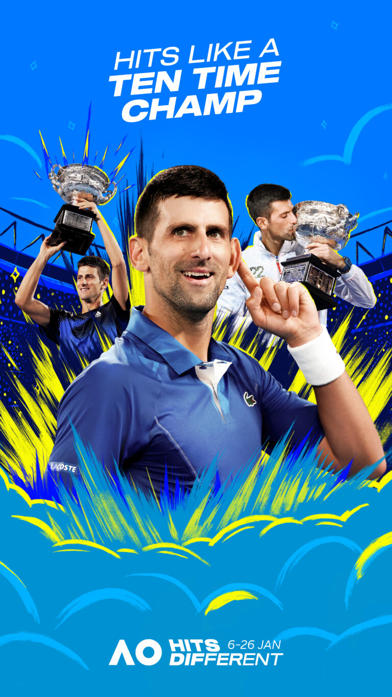 Tennis Australia 'hits different' in new AO25 campaign via BMF