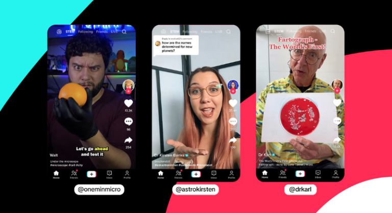 TikTok launches new dedicated STEM feed
