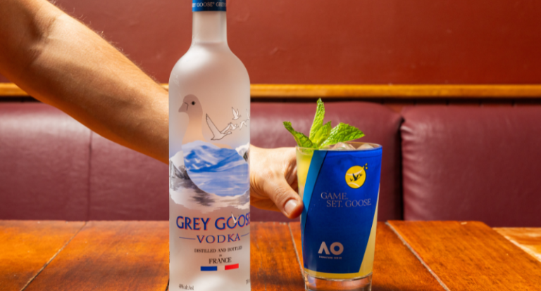 Grey Goose serves courtside at the Australian Open