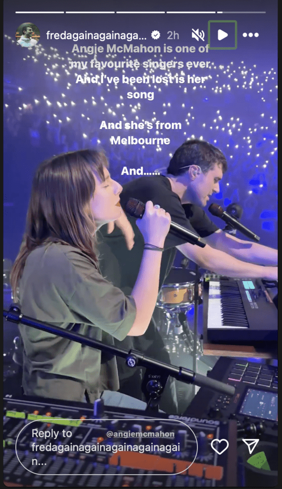 Fred again.. Praises Angie McMahon