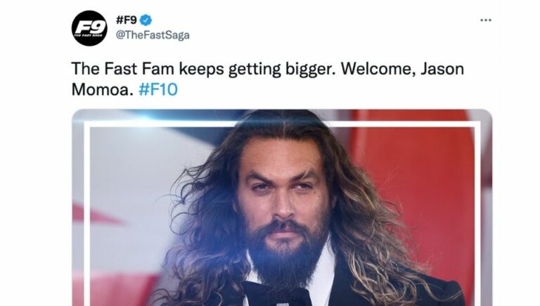 Jason Momoa confirmed as Fast & Furious 10's villain
